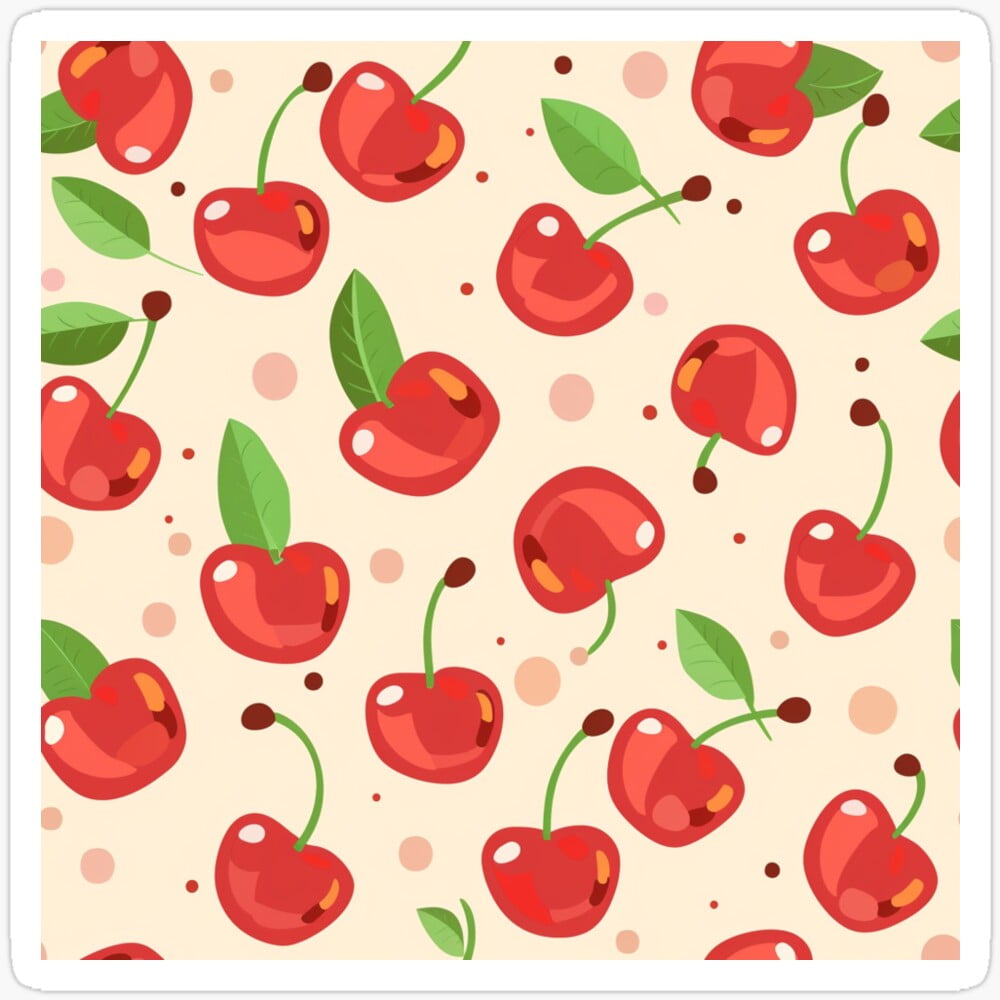 Beautiful Cherries Sticker Kir-6239 - Walmart.com