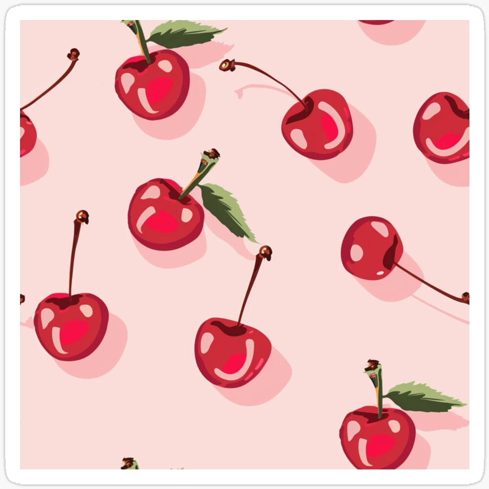 Beautiful Cherries Sticker Kir-6243 - Walmart.com