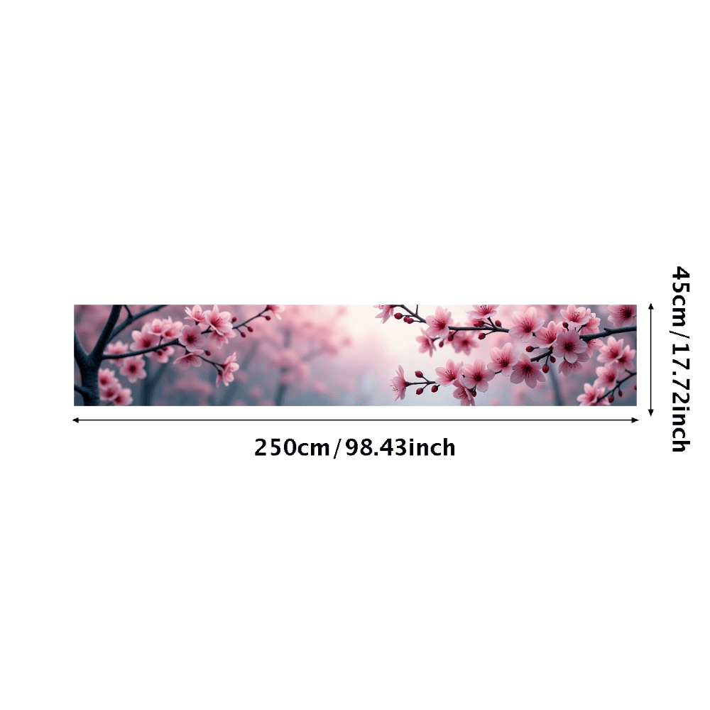 Beautiful Cherry Blossom Themed Backdrop Banner Spring Festival ...
