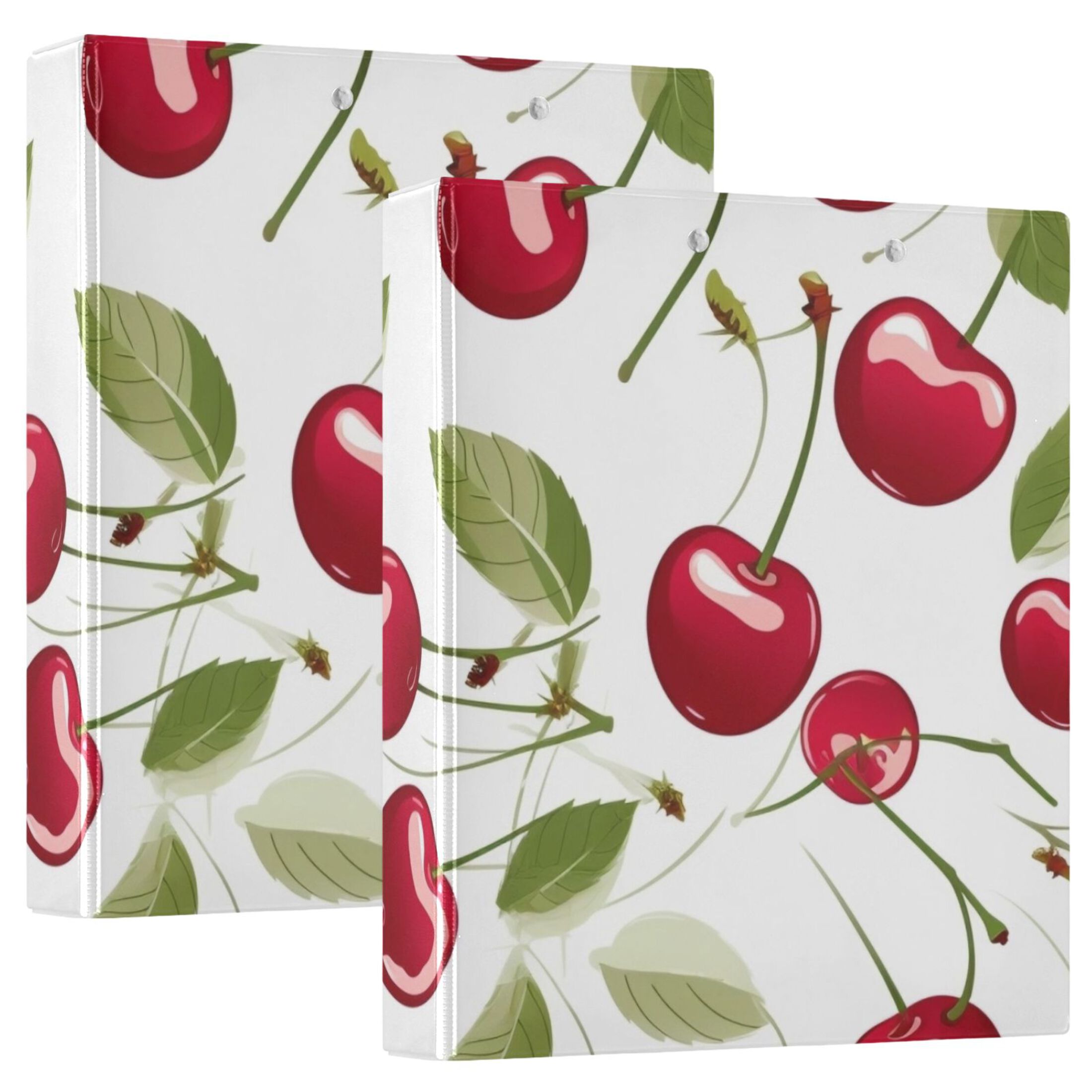 Beautiful Cherry Fruits 3 Ring Hardcover Binders 1.5" Round Rings for ...