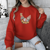 Beautiful Chicken Farm Animal Classic Retro Inspired Graphic Sweatshirt ...