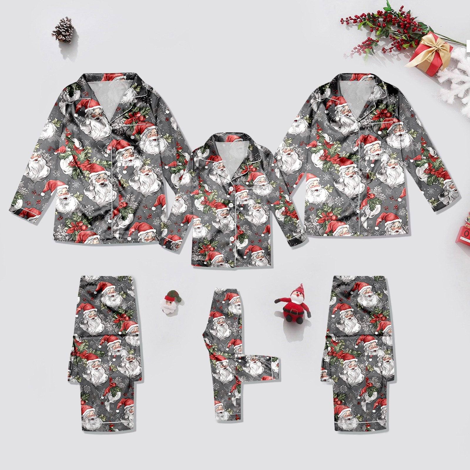 Beautiful Christmas Family Pjs Cute Christmas Print Comfy Long Sleeve ...