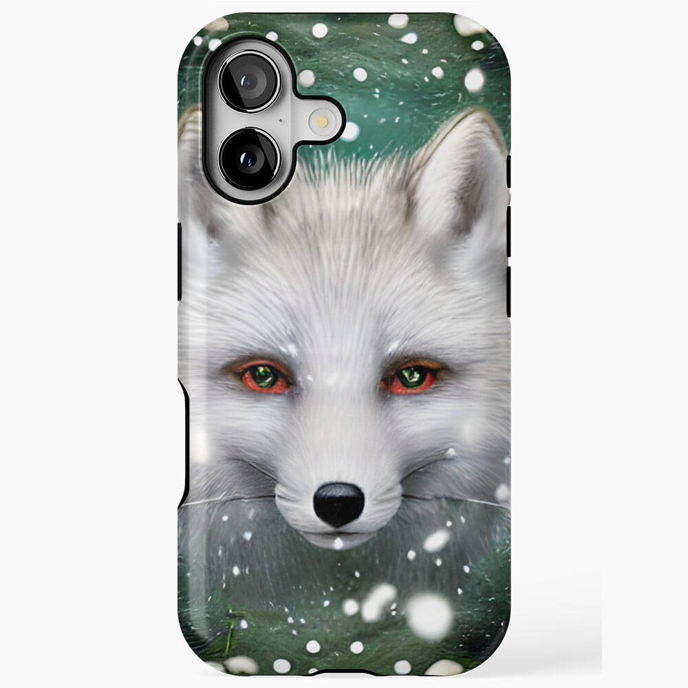 Beautiful Christmas Fox Holiday Winter Animal Art Phone Case with ...