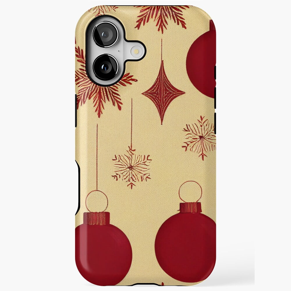 Beautiful Christmas Ornament Holiday Pattern Case for iPhone 17 11 12 ...