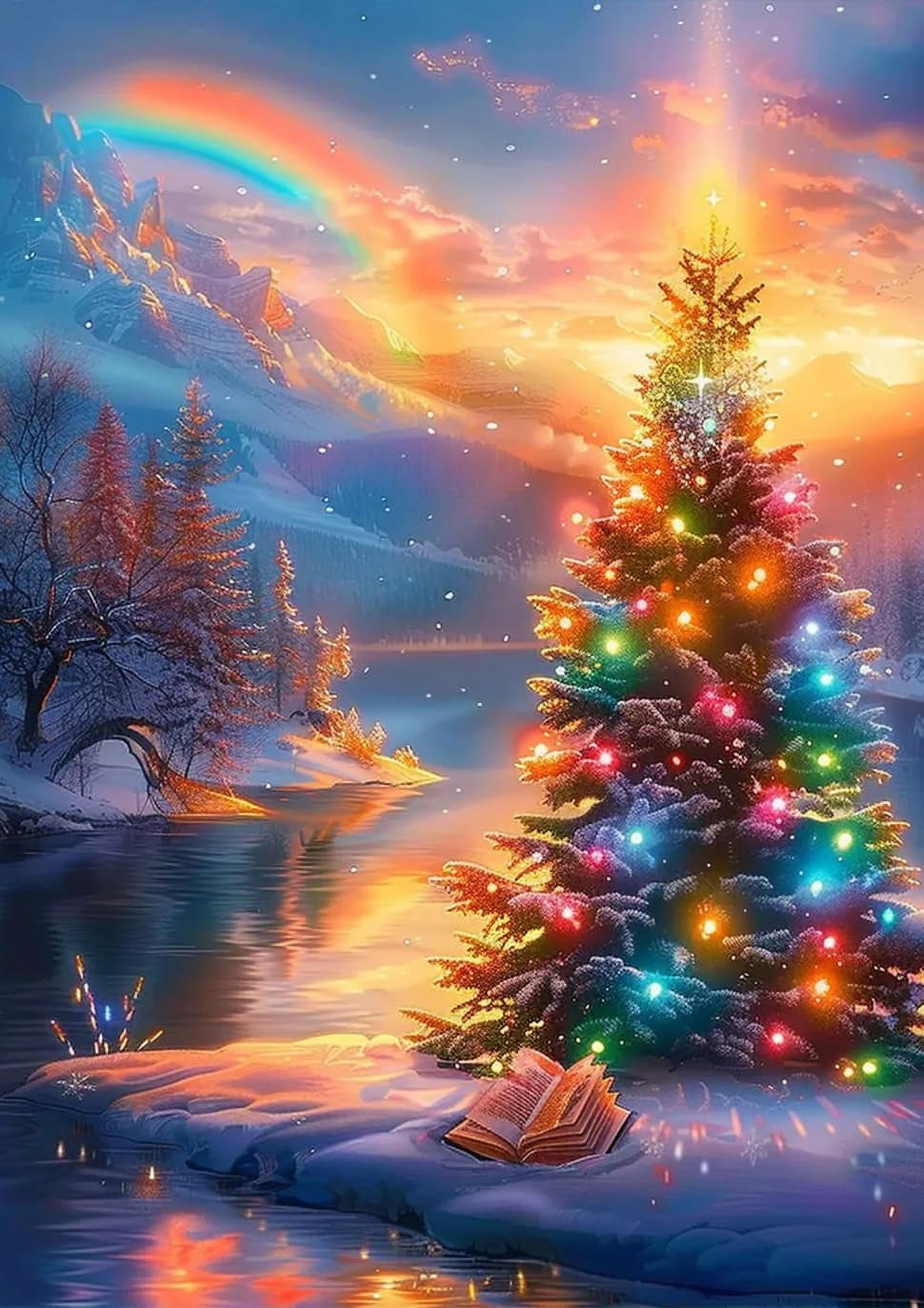 Beautiful Christmas Tree Puzzles for Adults,Christmas Art Jigsaw Puzzle ...