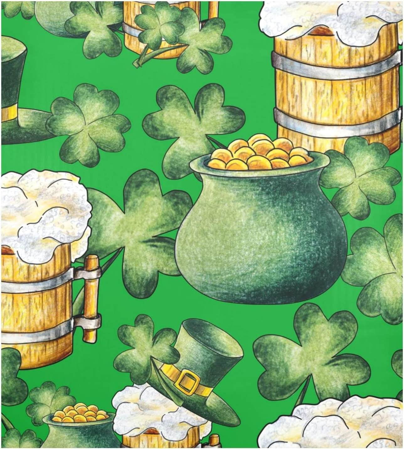 Beautiful Clover and Golden Coins Dishwasher Magnet Cover Front Door ...