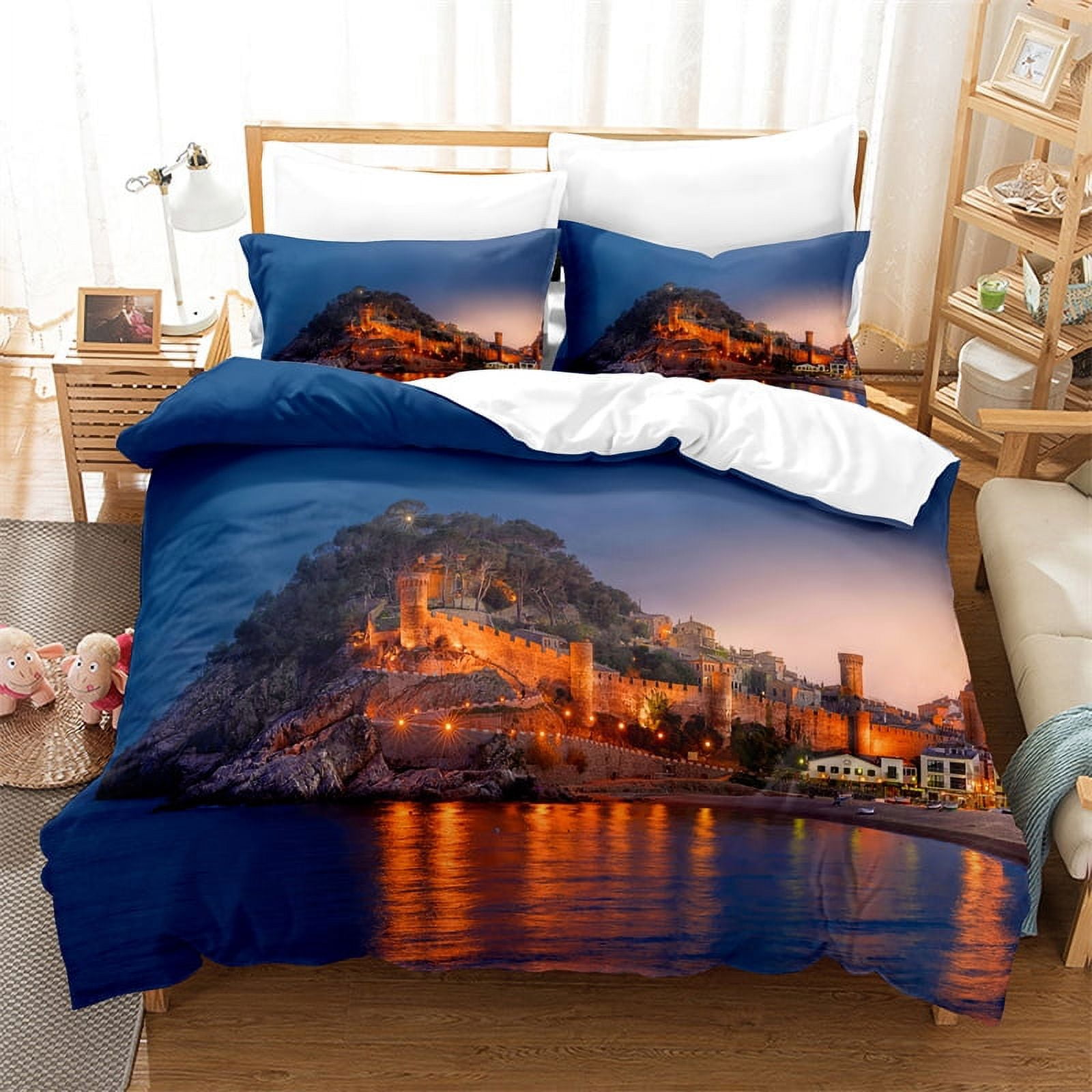 Beautiful Coastline City Duvet Cover Set 3d Digital Printing Sea ...
