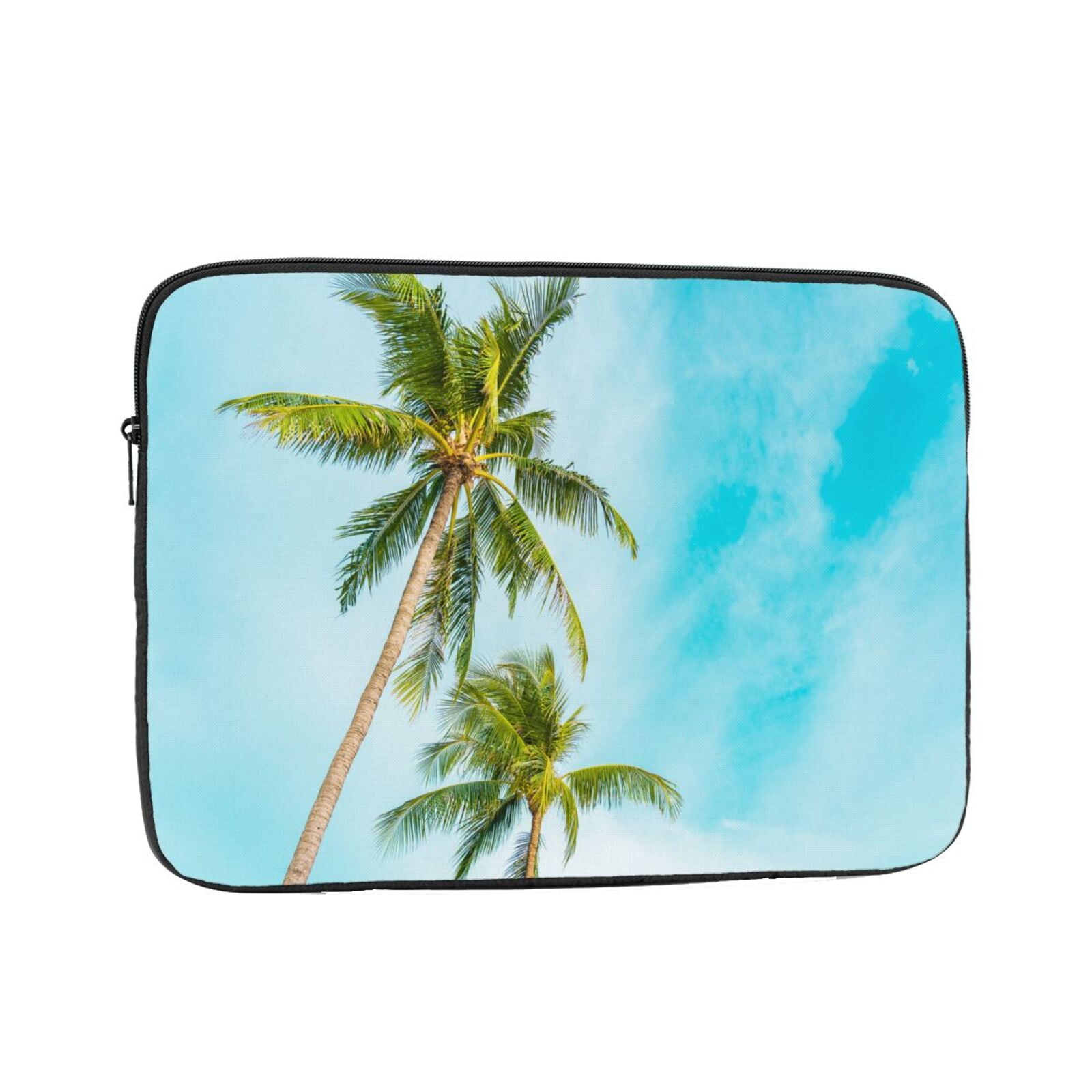 Beautiful Coconut Palm Tree on Sky 17 inch Portable Laptop Sleeve ...