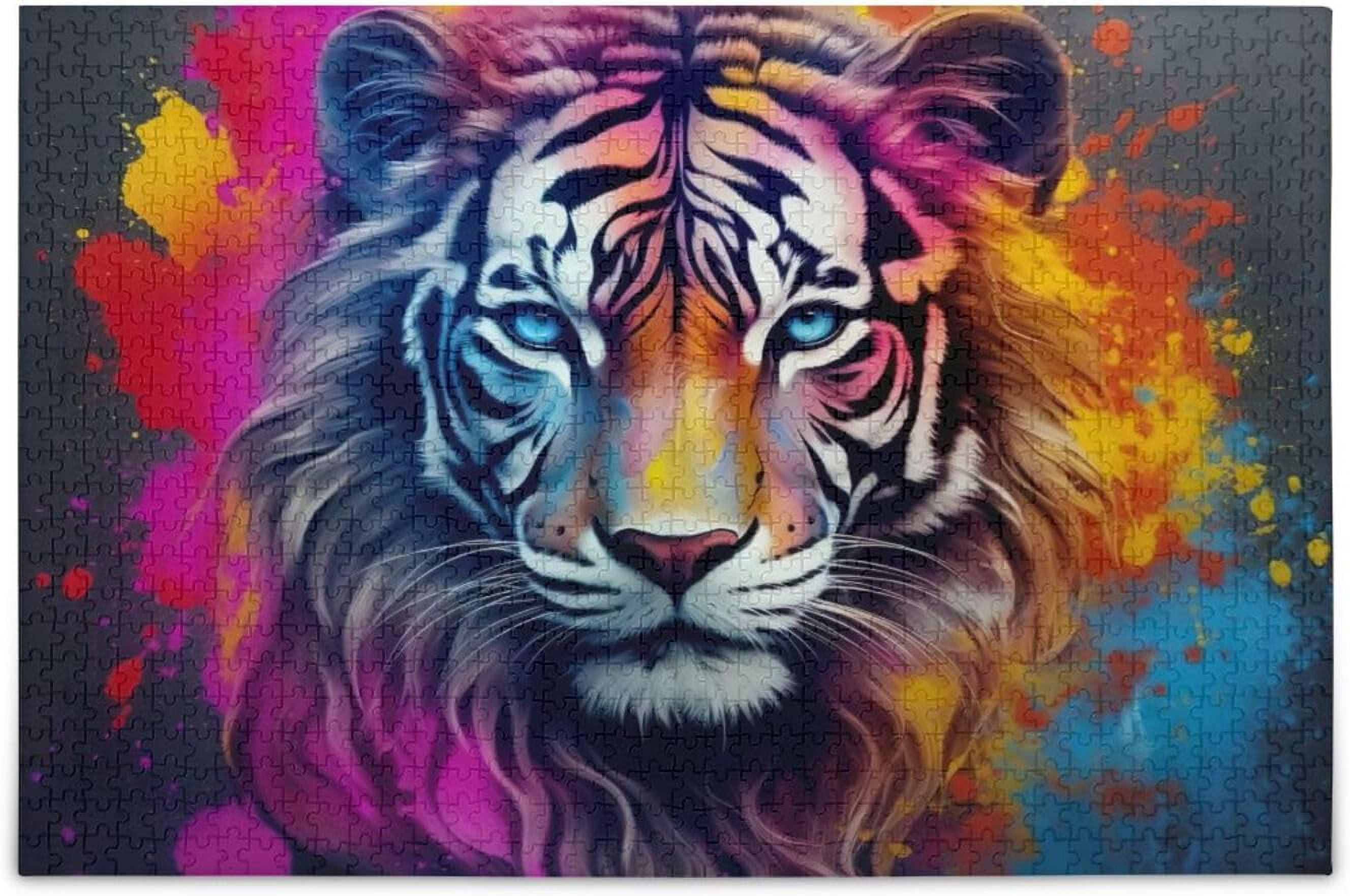 Beautiful Colorful Tiger Jigsaw Puzzles for Adults 500 Pieces ...