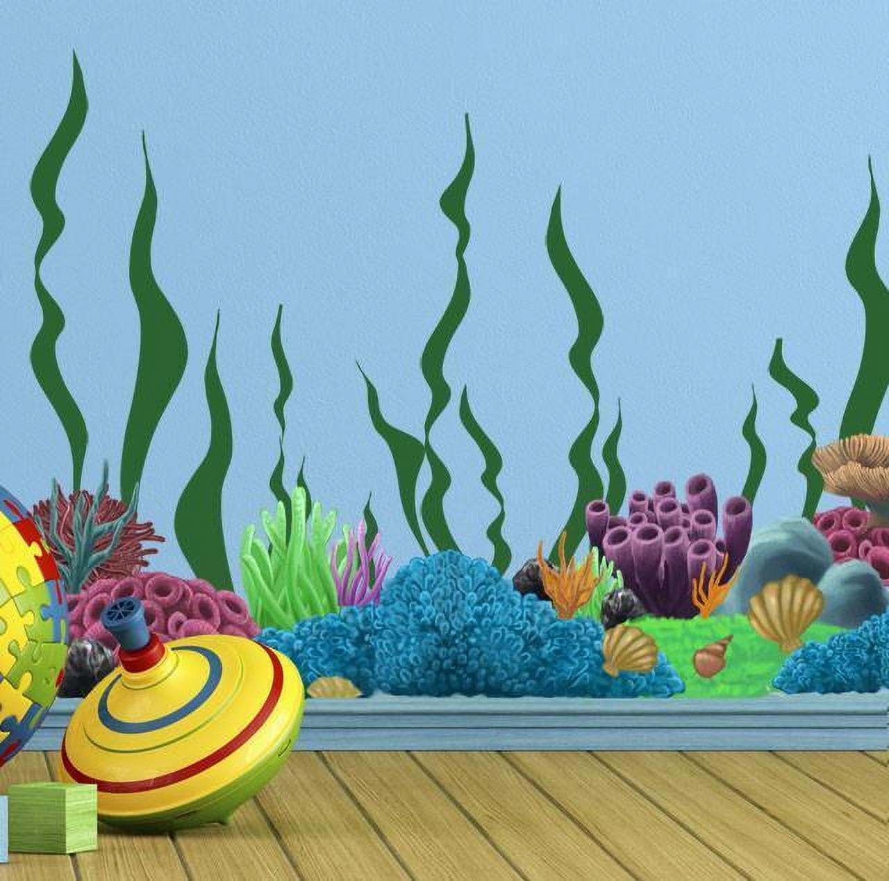 Create A Mural Coral Reef Wall Decor, Undersea Vinyl Decals with ...