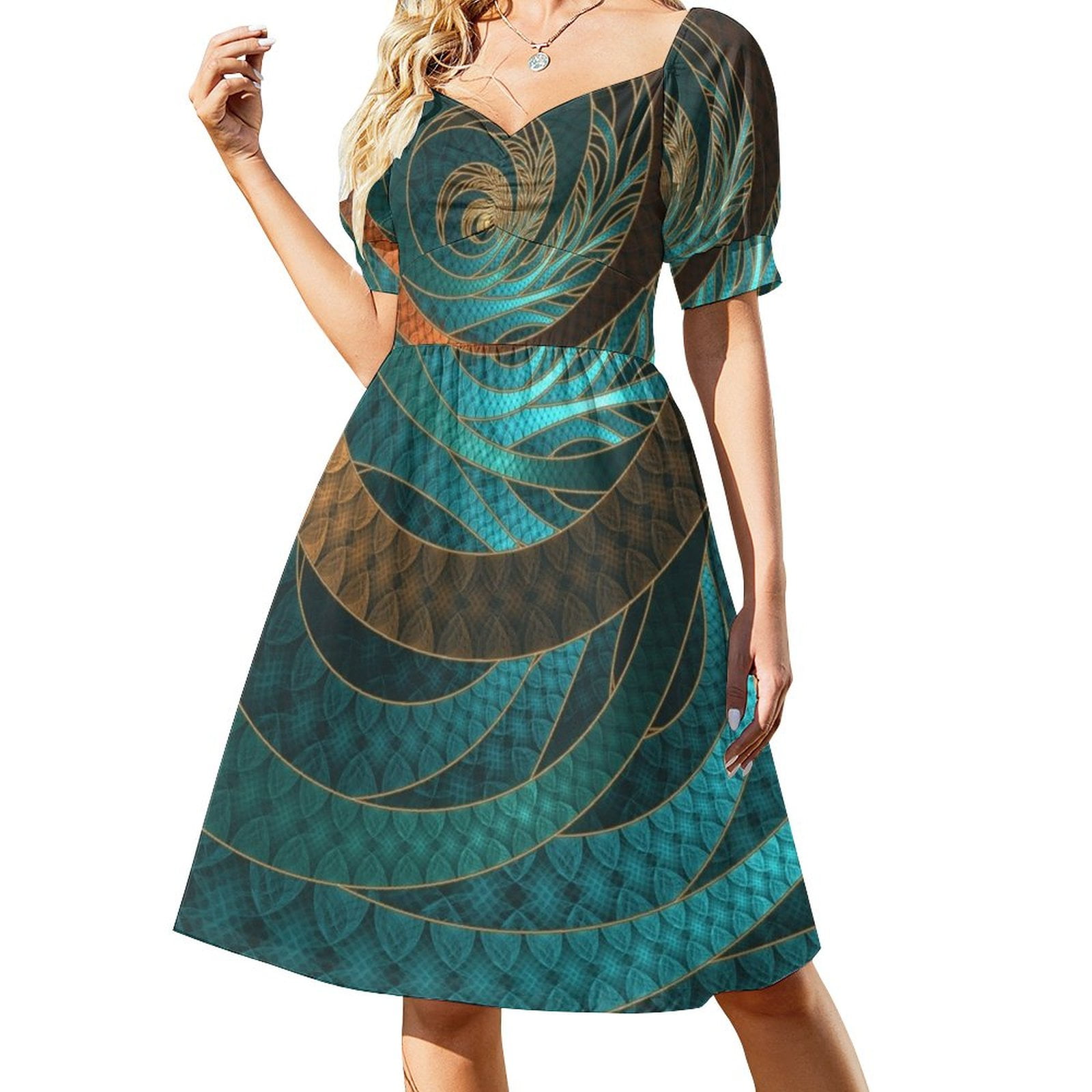 Beautiful Corded Leather Turquoise Fractal Bangles Dress dress sexy ...