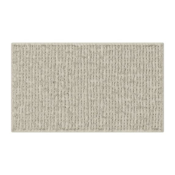 Beautiful Porcini Taupe Cotton 20x34" Bath Rug - Walmart.com