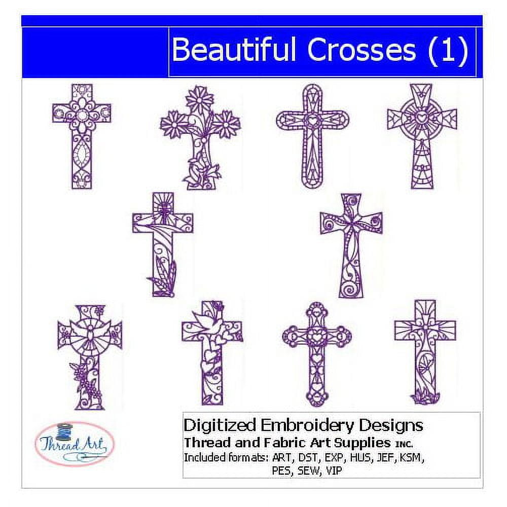 Threadart Machine Embroidery Design Bundles - Religion Sets - Beautiful ...