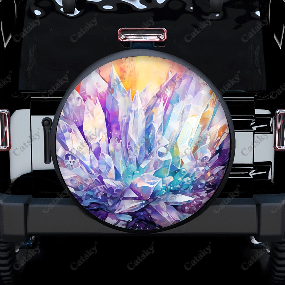 Beautiful Crsytal Pastel Colours Polyester Universal Spare Wheel Tire ...