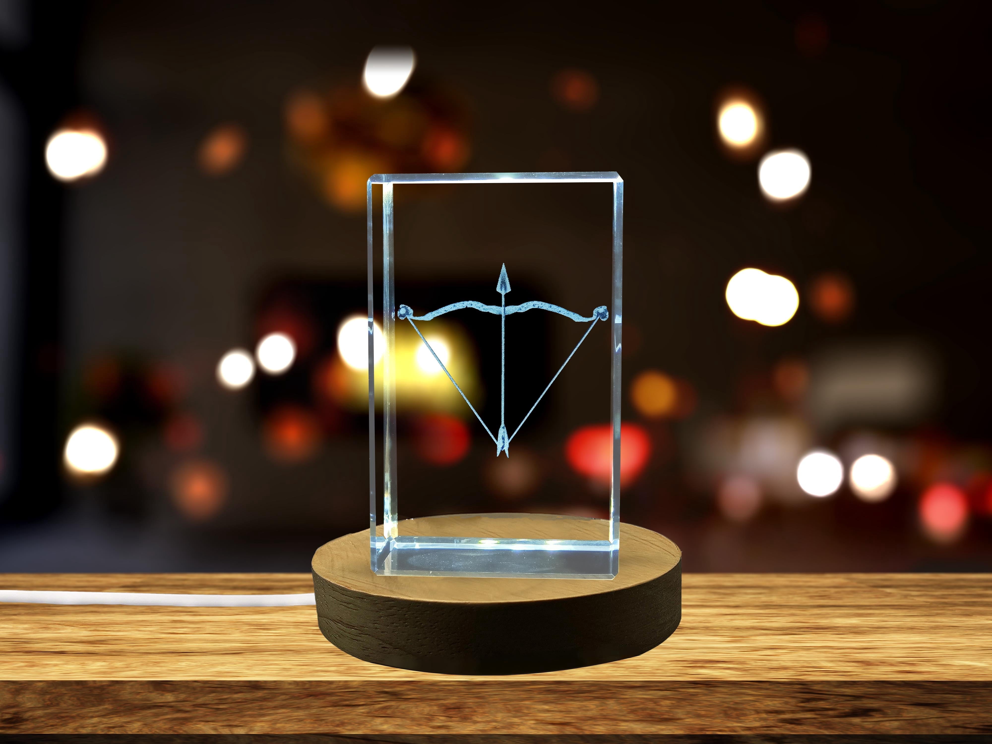 Beautiful Crystal Bow and Arrow Set Magical Decor Gift - Walmart.com