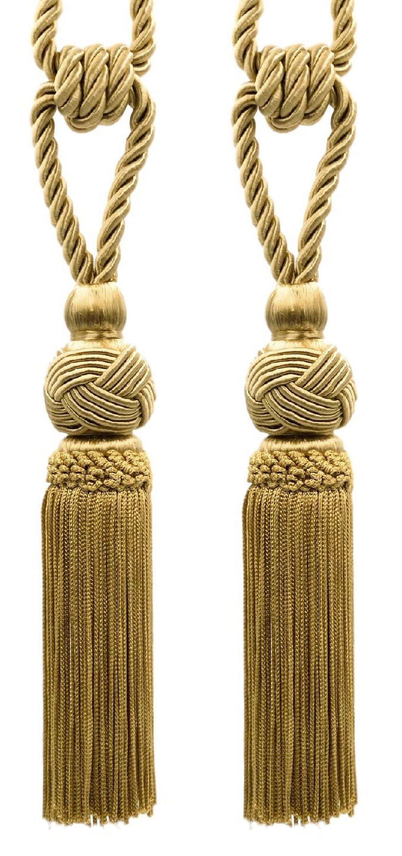 Beautiful Curtain & Drapery Chainette Tassel Tieback with Turkish Head ...