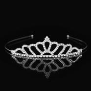 Wedding Headpiece Rhinestone Queen Crystal Bridal Pageant Crown Tiara ...