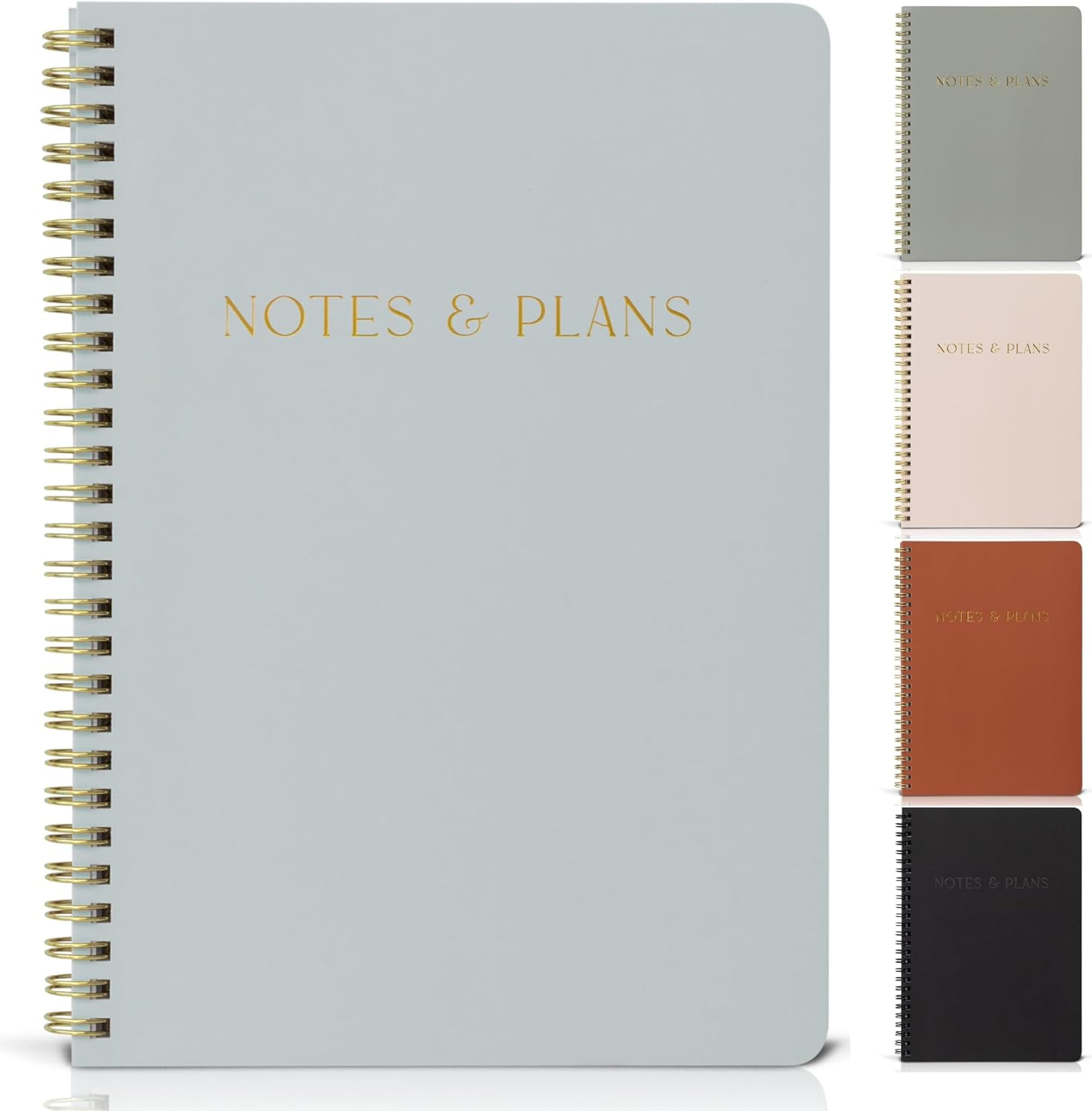 Beautiful Daily Planner And Notebook With Hourly Schedule - Aesthetic Spiral To do List Notepad ...