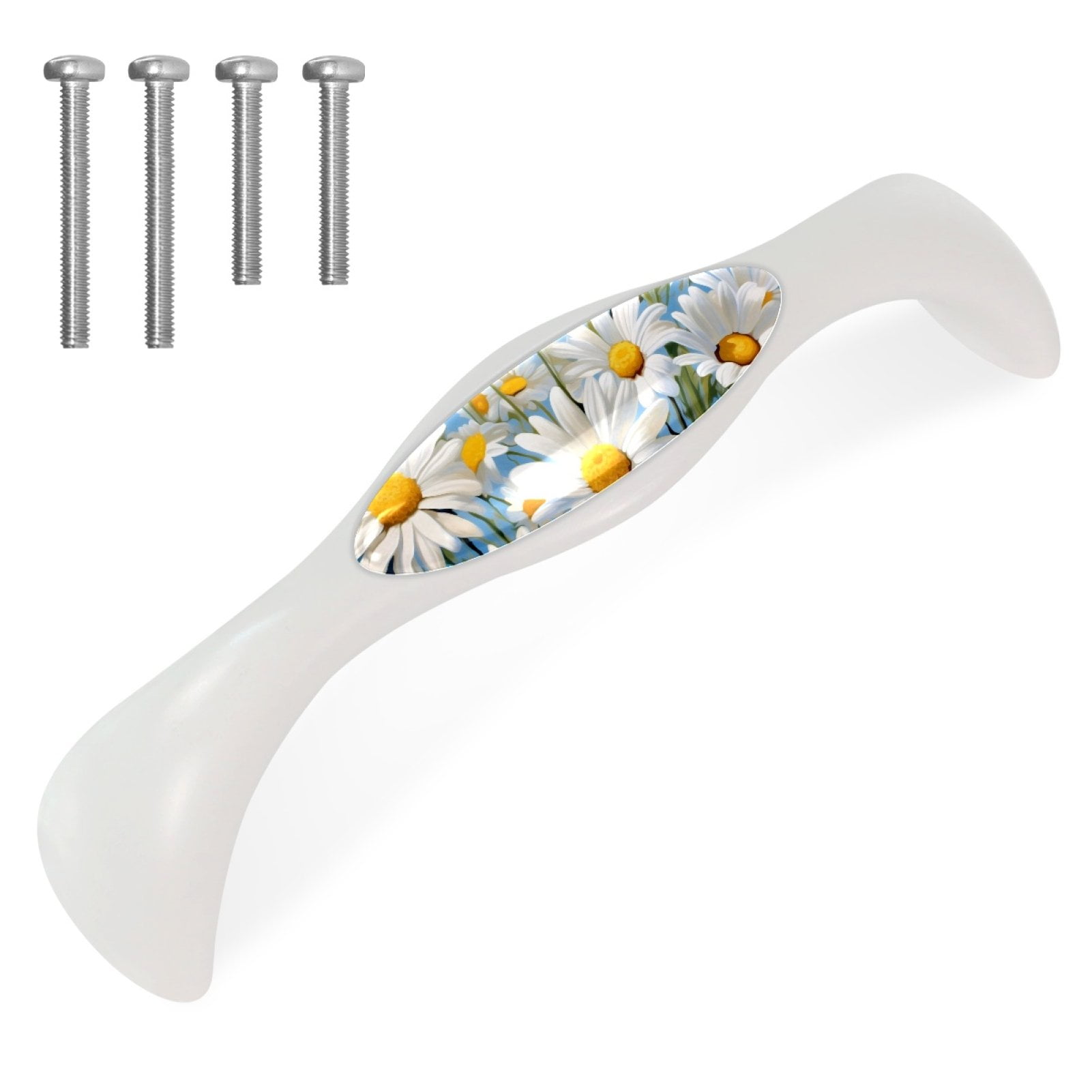 Beautiful Daisy Flower Kitchen Cabinet Pull Knobs Drawer Hardware ...