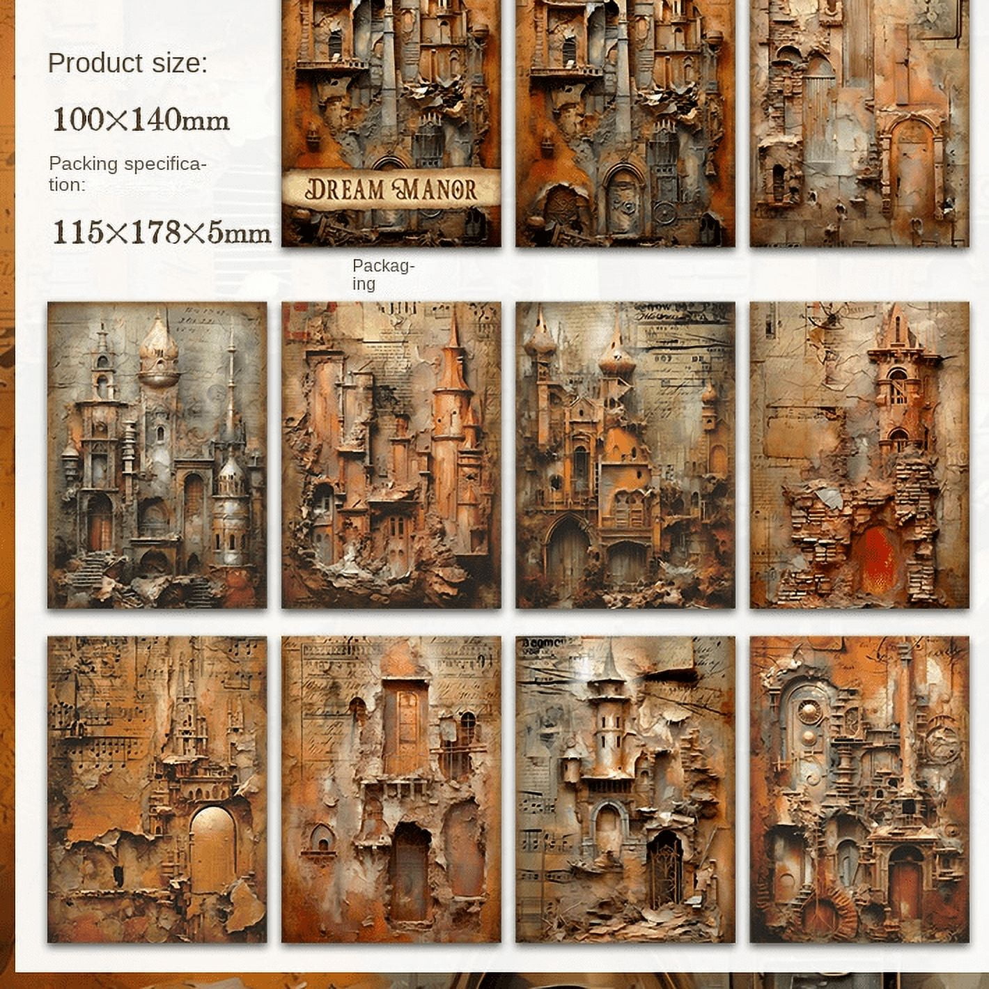 Beautiful Day Scrapbook Paper - Dreamland Manor Series Vintage 3D ...