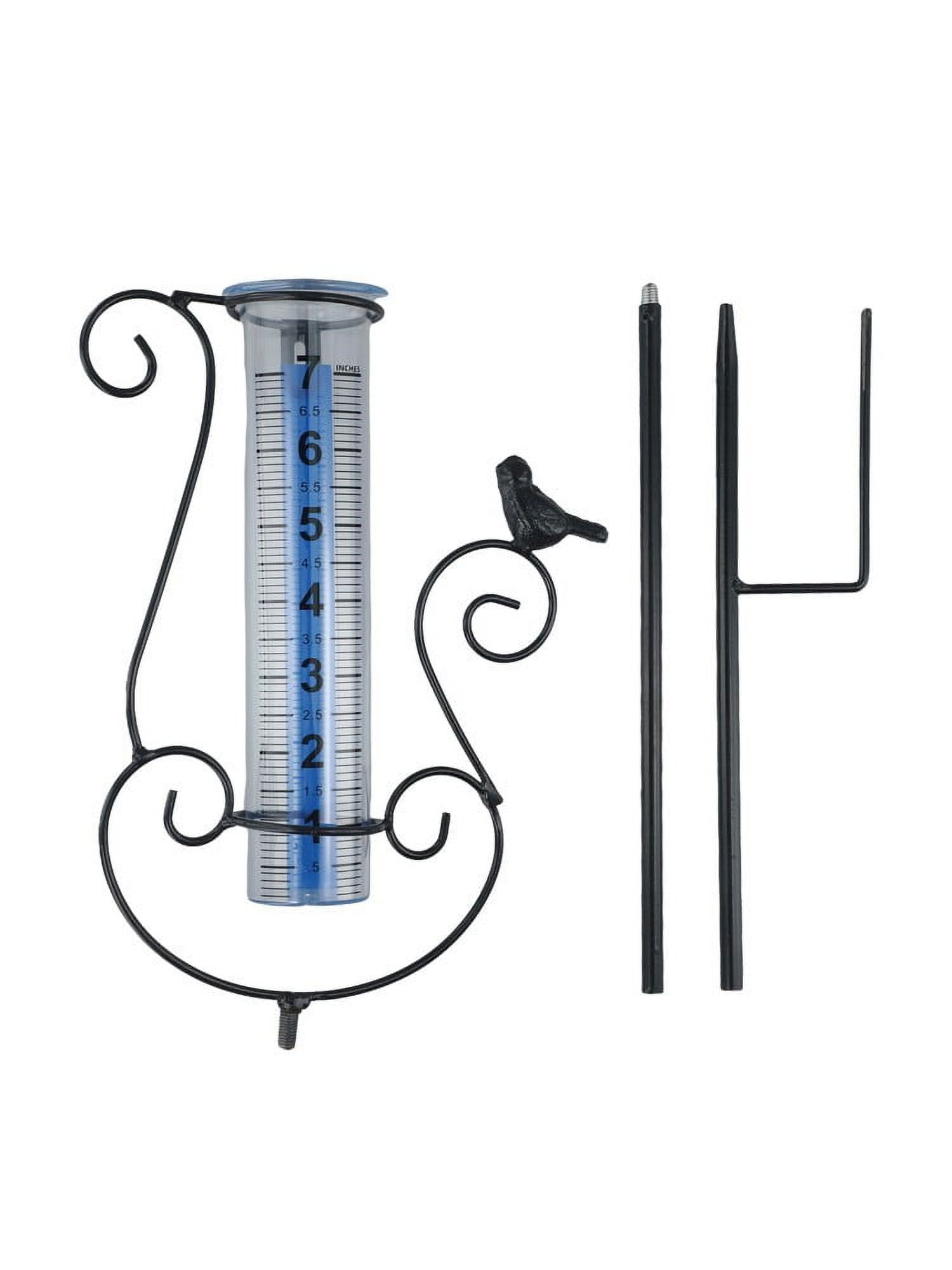 Beautiful Decor Glass Rain Gauge, Clear Markings, Good Design, Precise ... Beautiful Decor Glass Rain Gauge, Clear Markings, Good Design, Precise ...