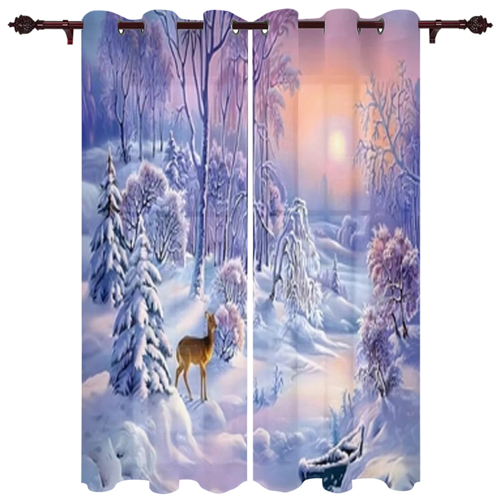 Winter Living Room Curtains