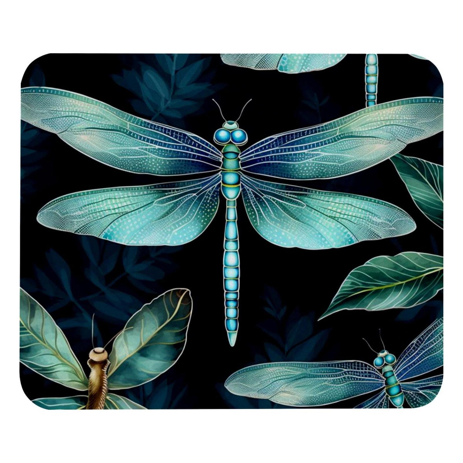 Beautiful Dragonfly Insects Square, 8.3x9.8 Inch Gaming Mousepad Desk ...