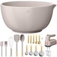 Beautiful by Drew Barrymore Complete Baking Prep Bundle, Porcini Taupe ...