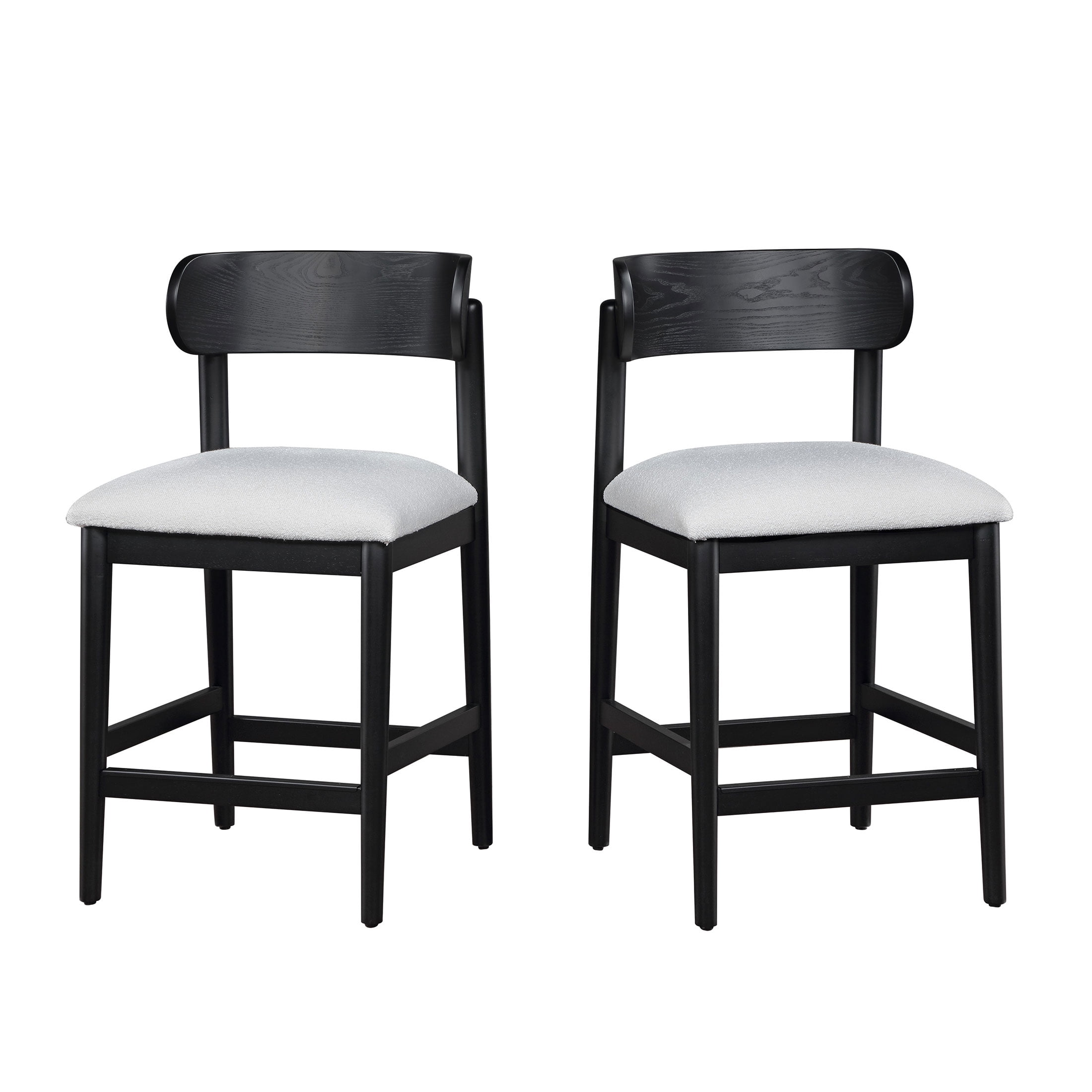 Beautiful Drew Counter-Height Stools by Drew Barrymore, Rich Black ...