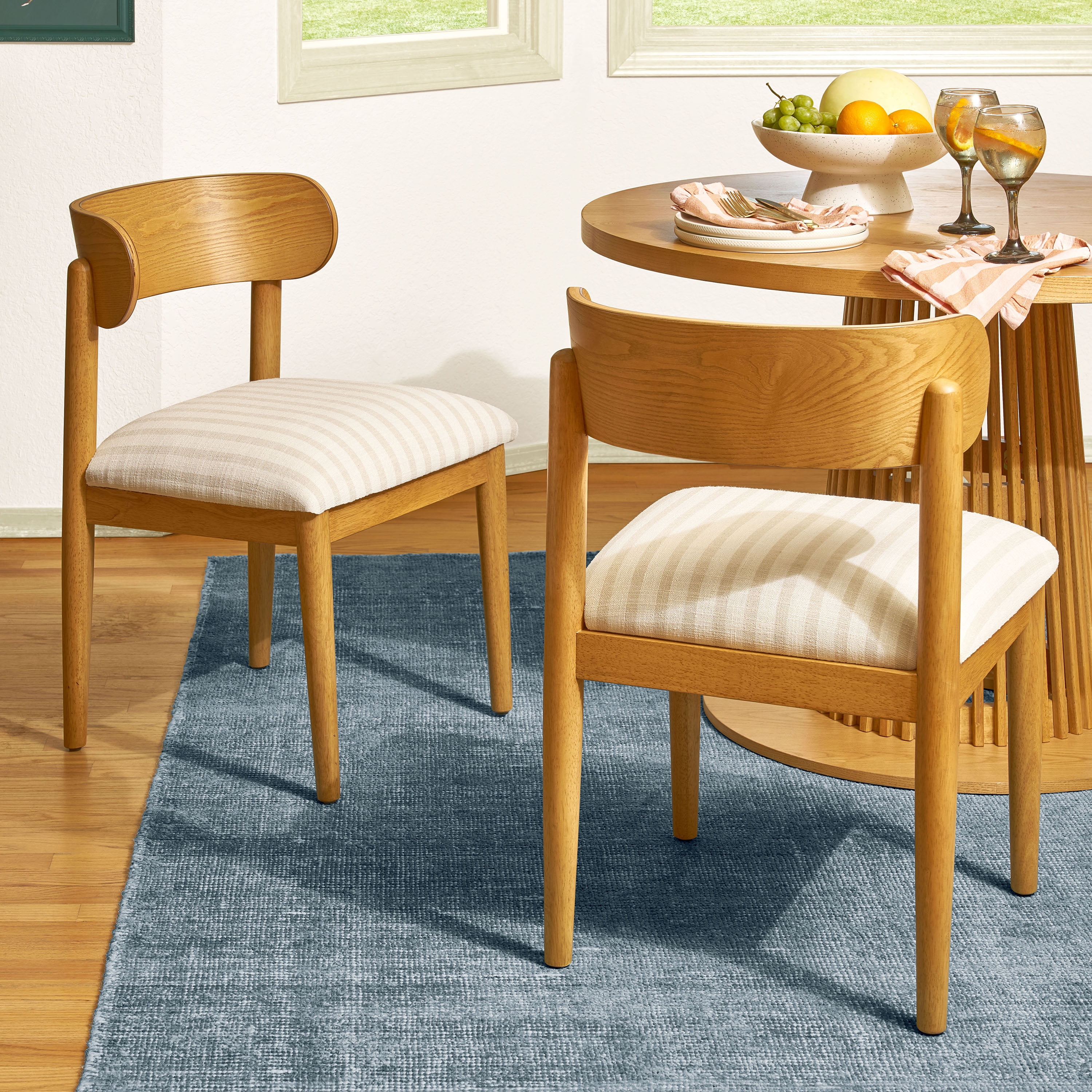 Beautiful Drew Dining Room Chair by Drew Barrymore, Warm Honey Finish ...