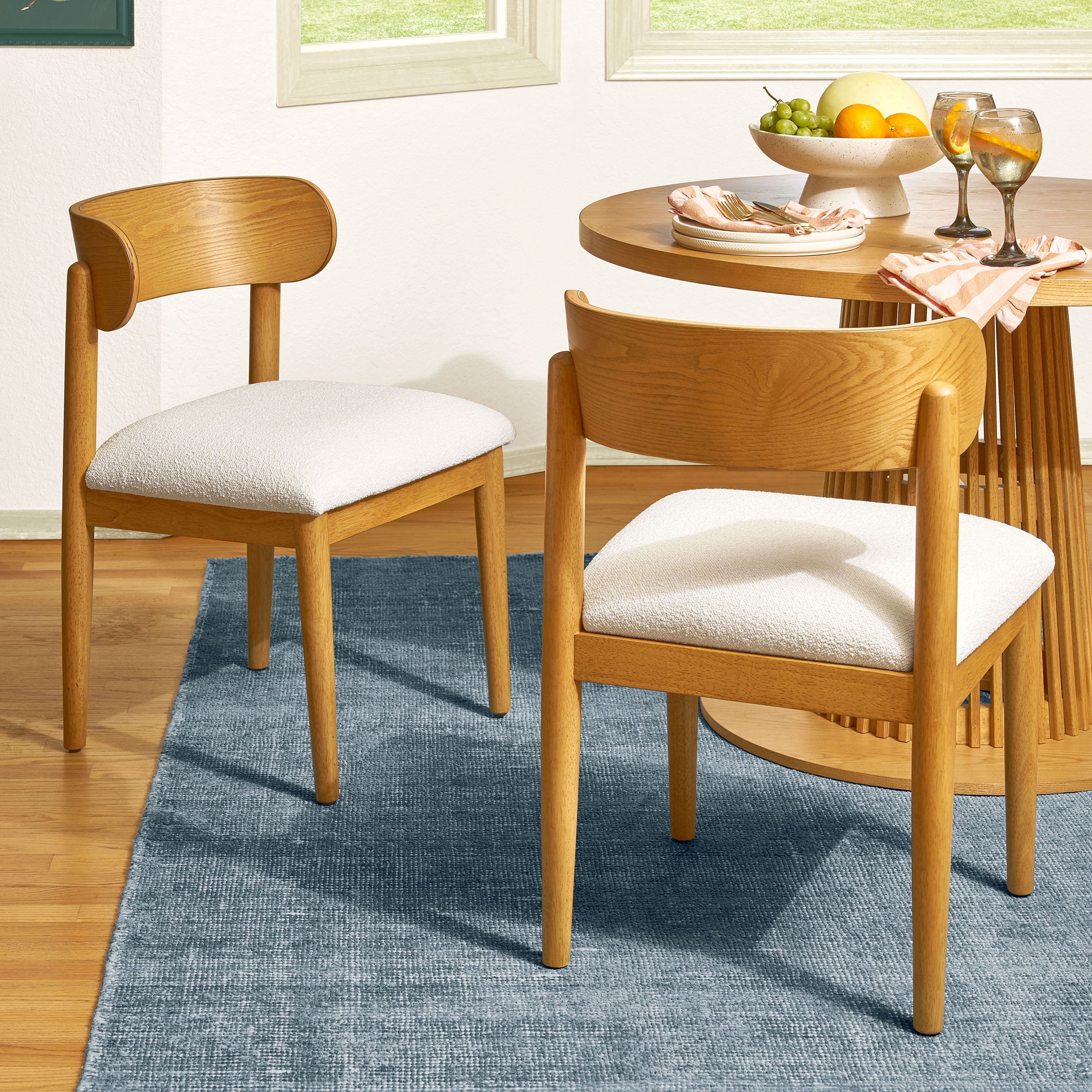 Beautiful Drew Dining Room Chair by Drew Barrymore, Warm Honey Finish ...