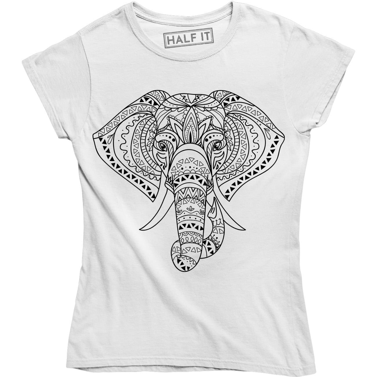 Beautiful Fancy Elephant Head - For Mamal Lover Women's T-Shirt ...