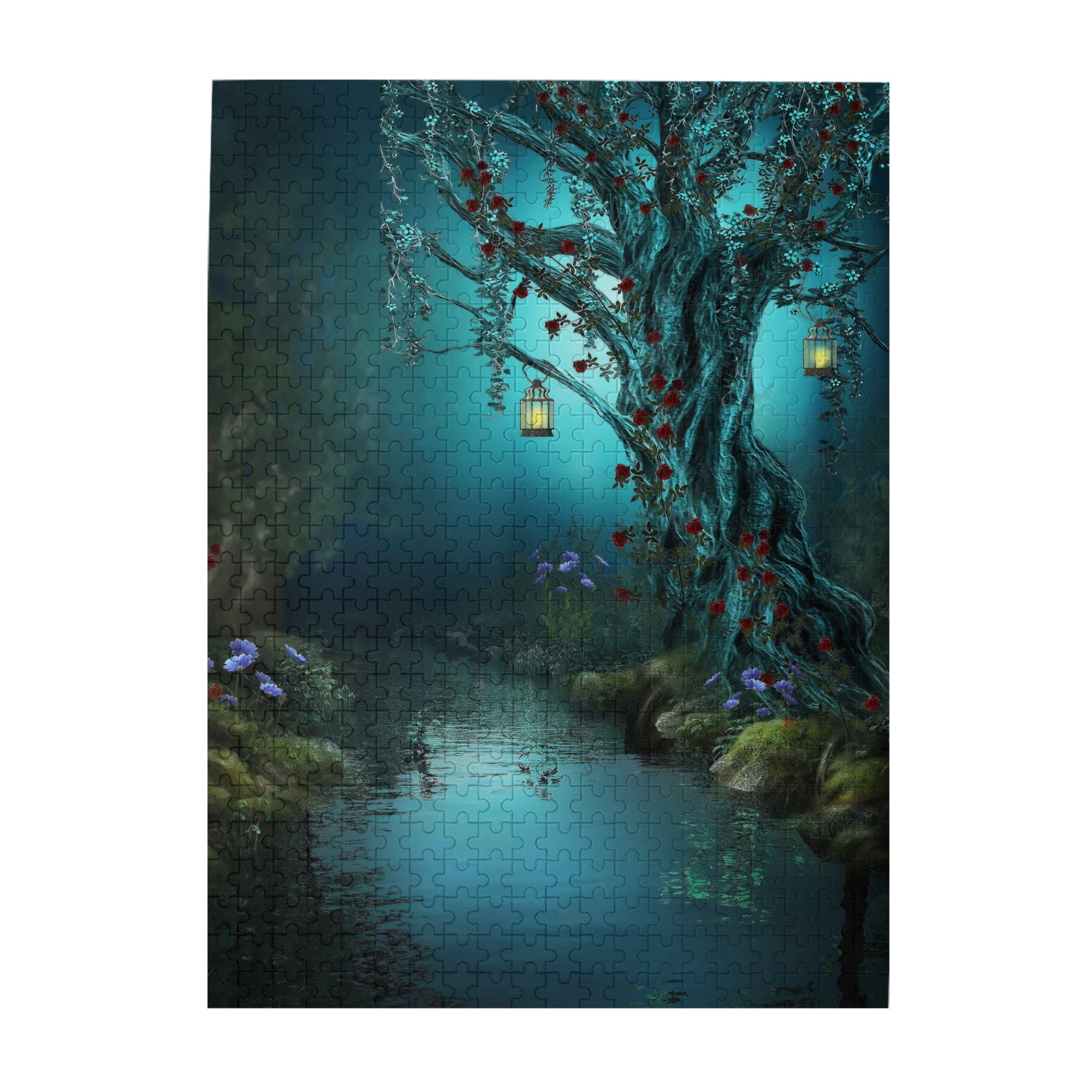 Beautiful Fantasy Magic Forest Puzzle print, Jigsaw Puzzle 1000 puzzle ...