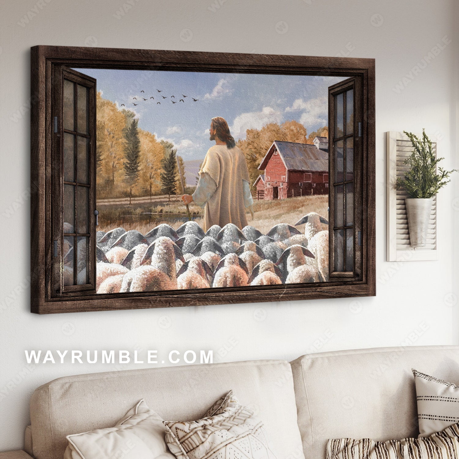 Beautiful Farm, Jesus Painting, Lamb Of God, Rustic Farmhouse - Jesus ...