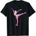 Beautiful Figure Skater Girl Gift Idea Figure Ice Skating Gift T-Shirt ...