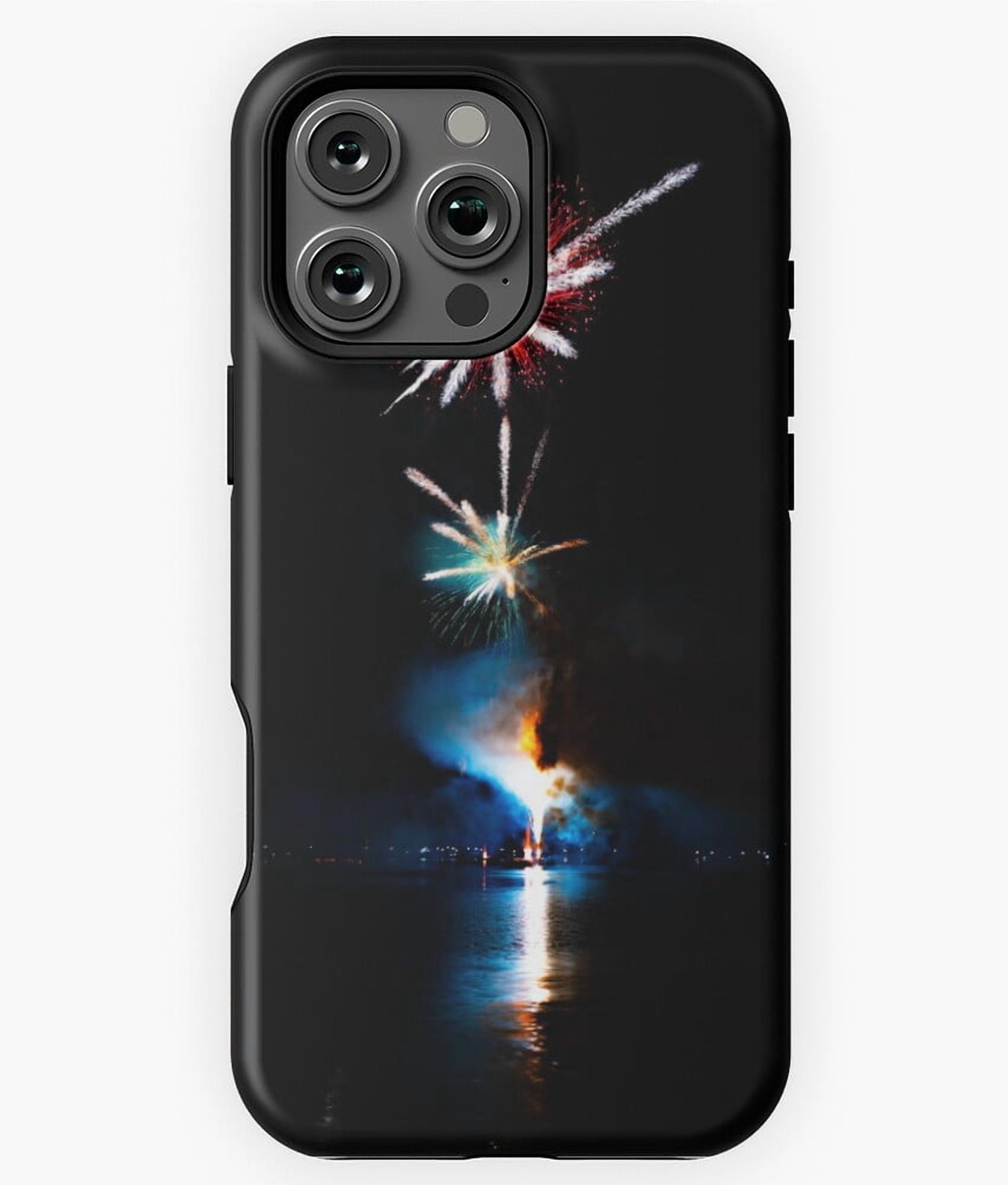 Beautiful Fireworks Display at Night Phone Case for iPhone 16 15 14 13 ...