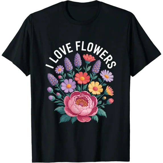 Beautiful Floral Botanical Garden Design T-Shirt - Walmart.com