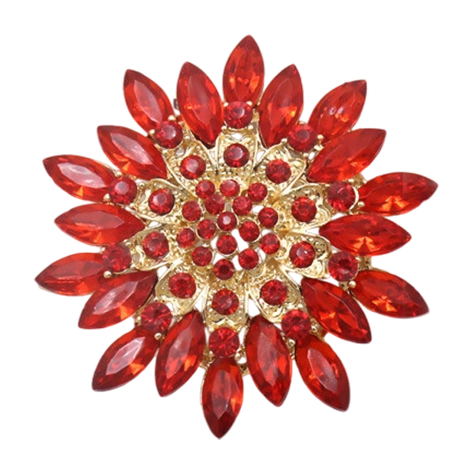 Beautiful Floral Brooch Women's Fashion Jewelry Acrylic Construction ...