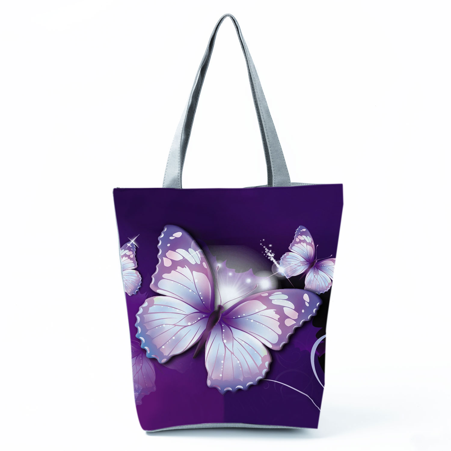 Beautiful Floral Butterfly Print Handbags High Capacity Casual Women ...