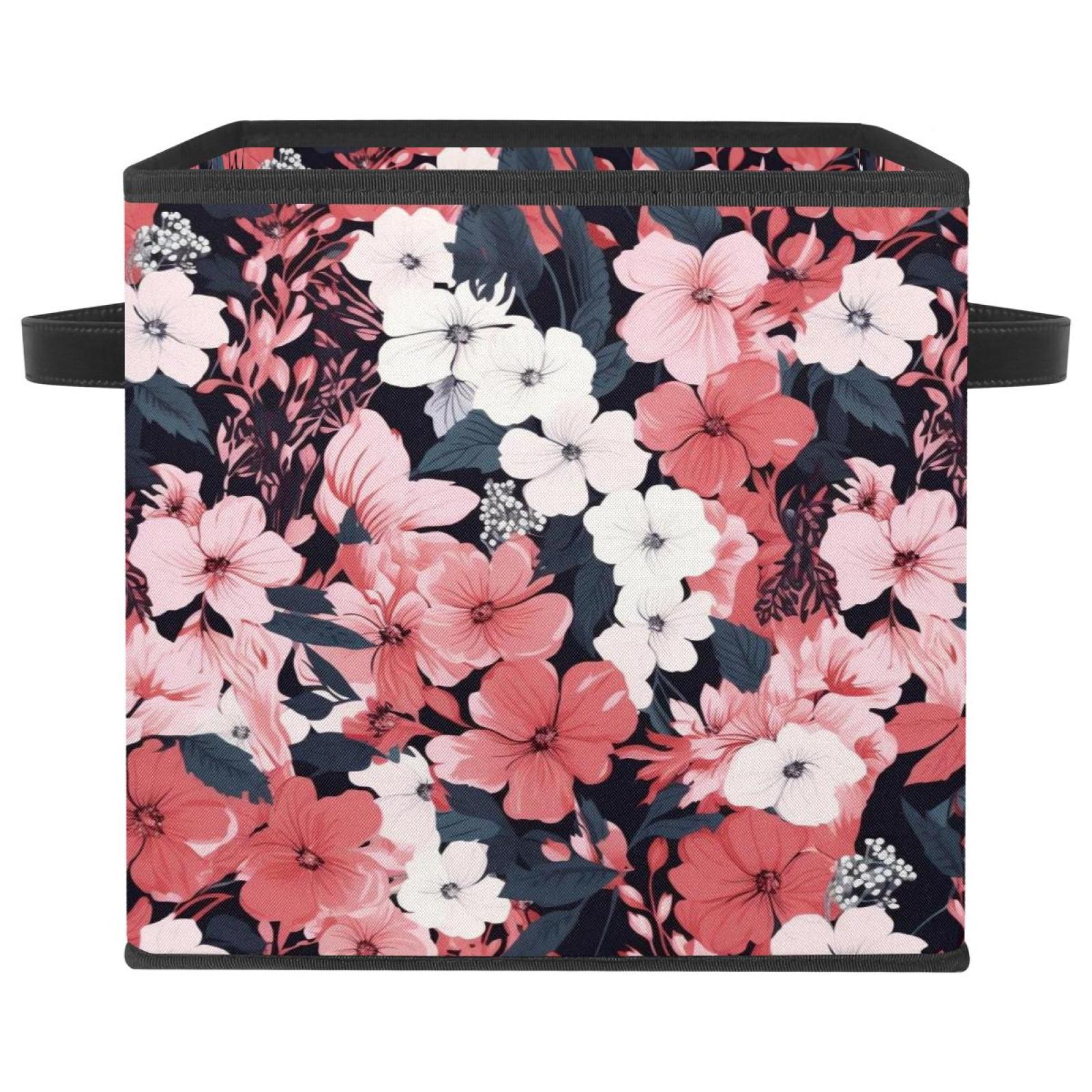 Beautiful Floral G Storage Bins, Extra Large Closet Storage Cube for ...