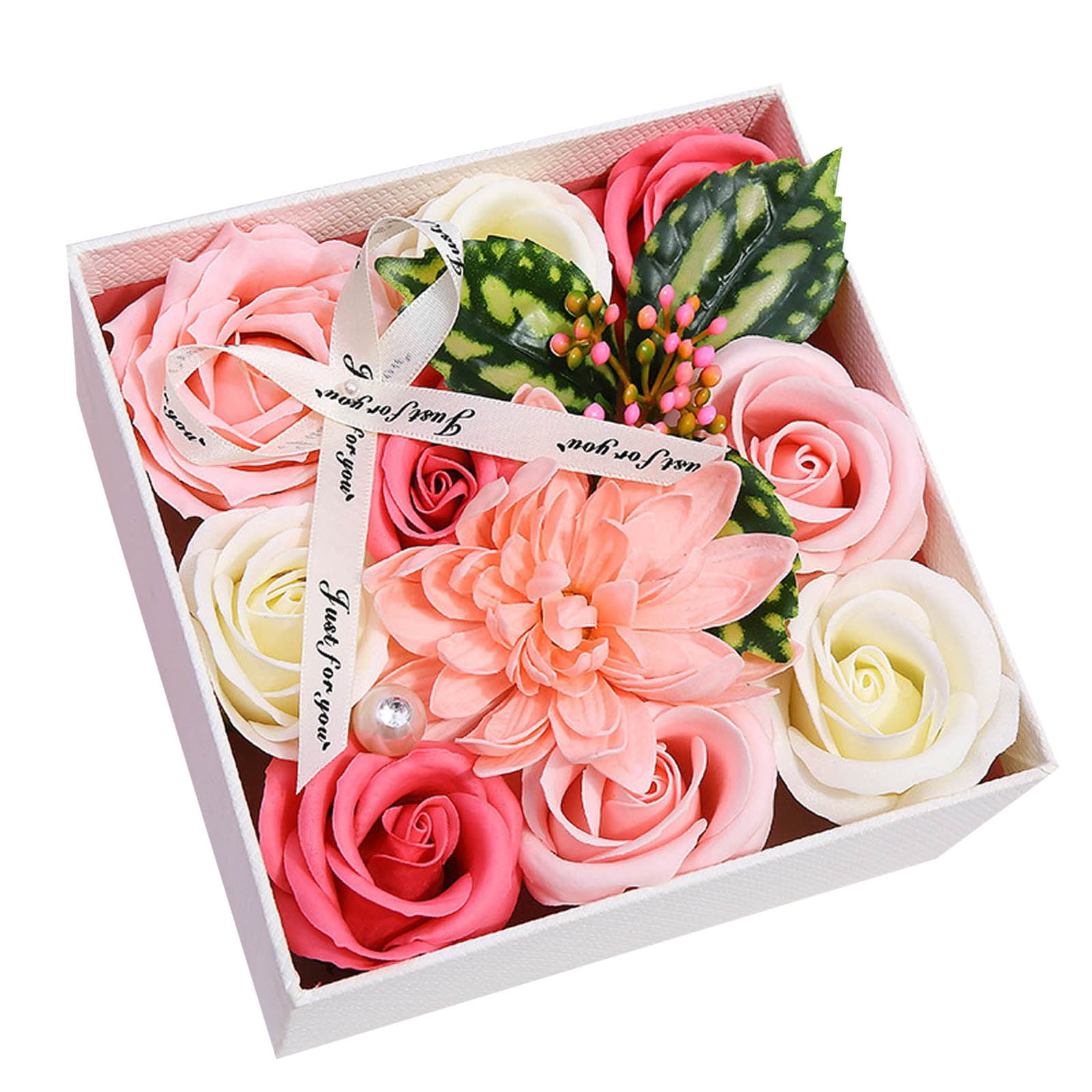 Beautiful Floral Rose Carnation Flower Soap With Stem Oil Flower Soap