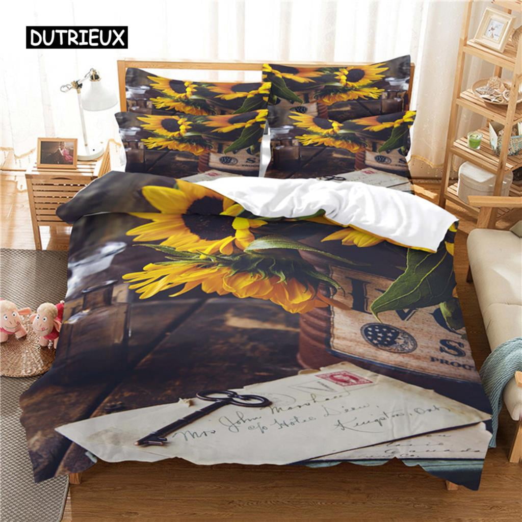 Beautiful Flower Bedding Set Duvet Cover Set 3d Bedding Digital ...