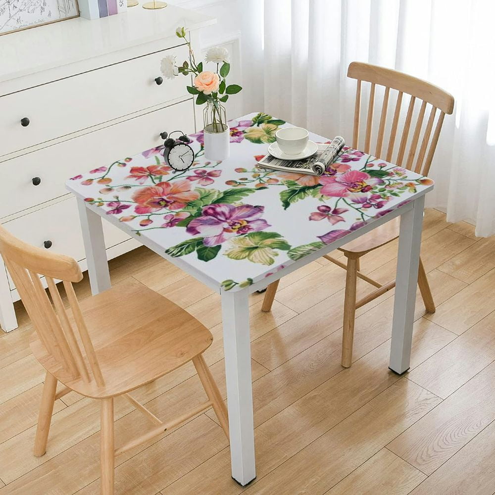 Beautiful Flower Butterfly Square Tablecloth Small Table Cloth ...