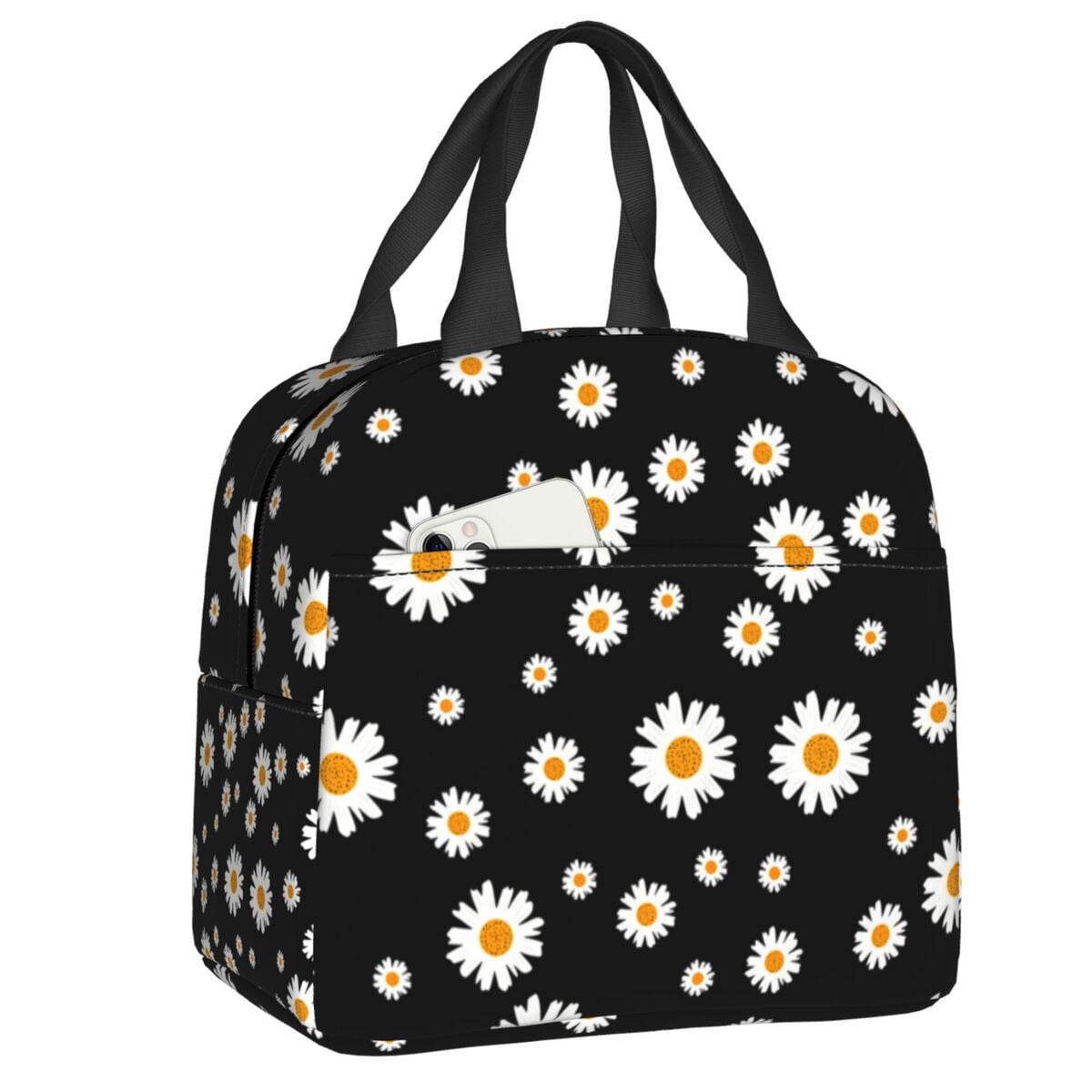 Beautiful Flower Daisy Lunch Bag Chamomile Floral Portable Cooler ...