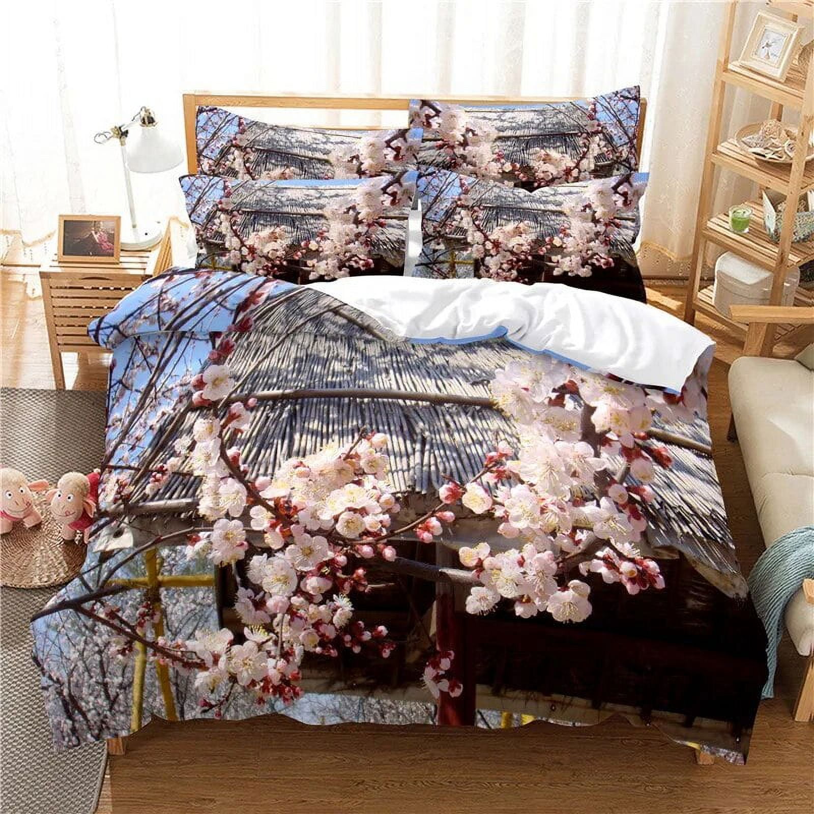 Beautiful Flower Duvet Cover Set 3D Print Daisy Cactus Rose Comforter ...