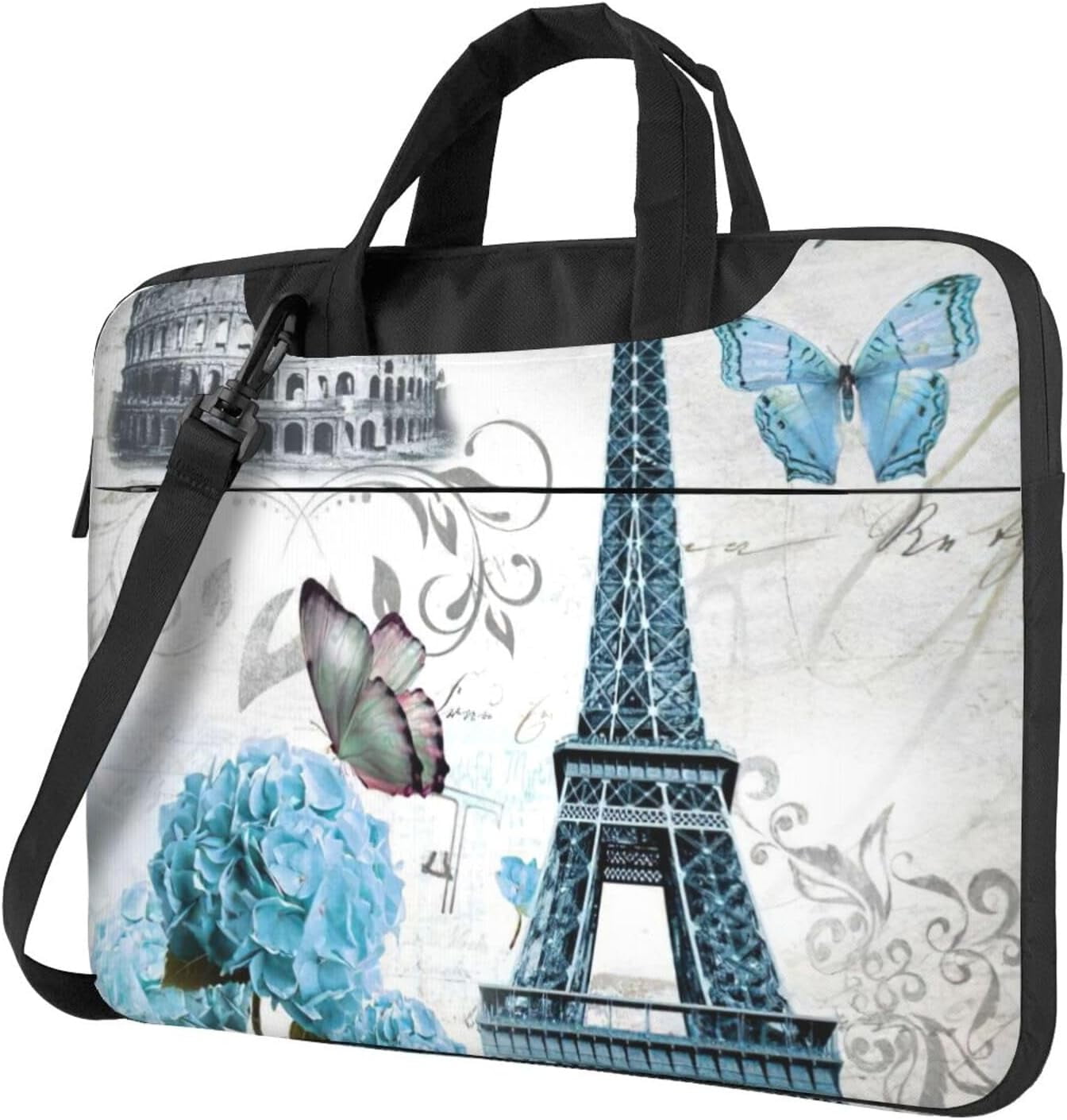 Beautiful Flower Print Versatile Laptop Bag Men's Laptop Case & Womenâ ...