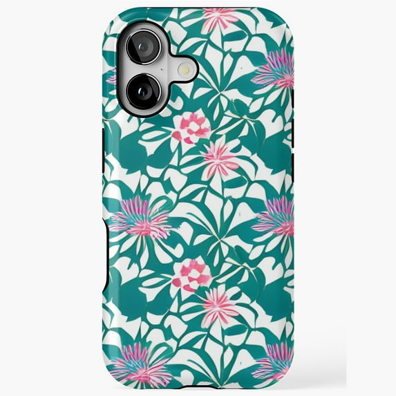 Beautiful Flower Seamless Pattern Artistic Design Case iPhone 17 11 12 ...