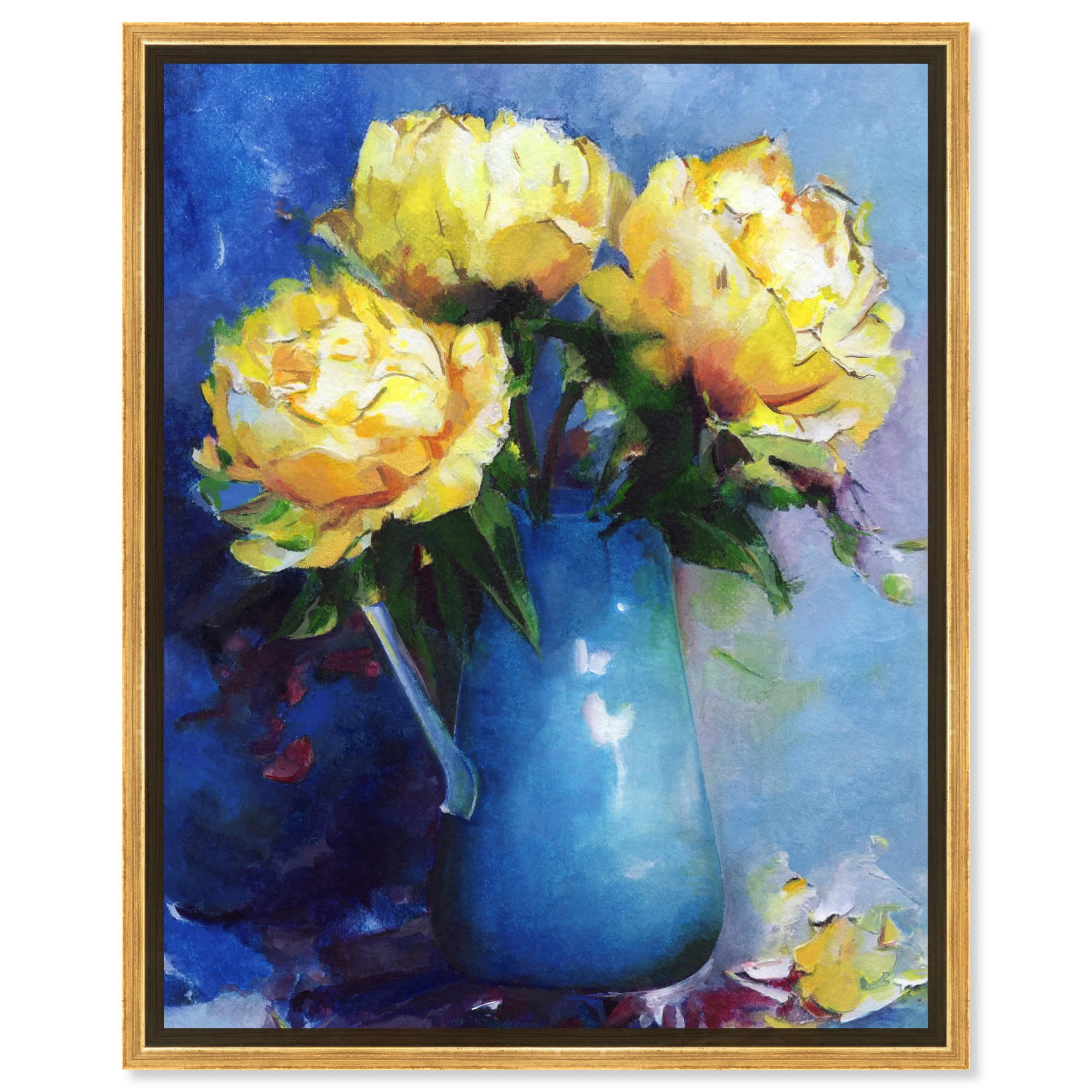 Beautiful Flowers Canvas Colorful Maximalist Flower Art by Art Remedy ...