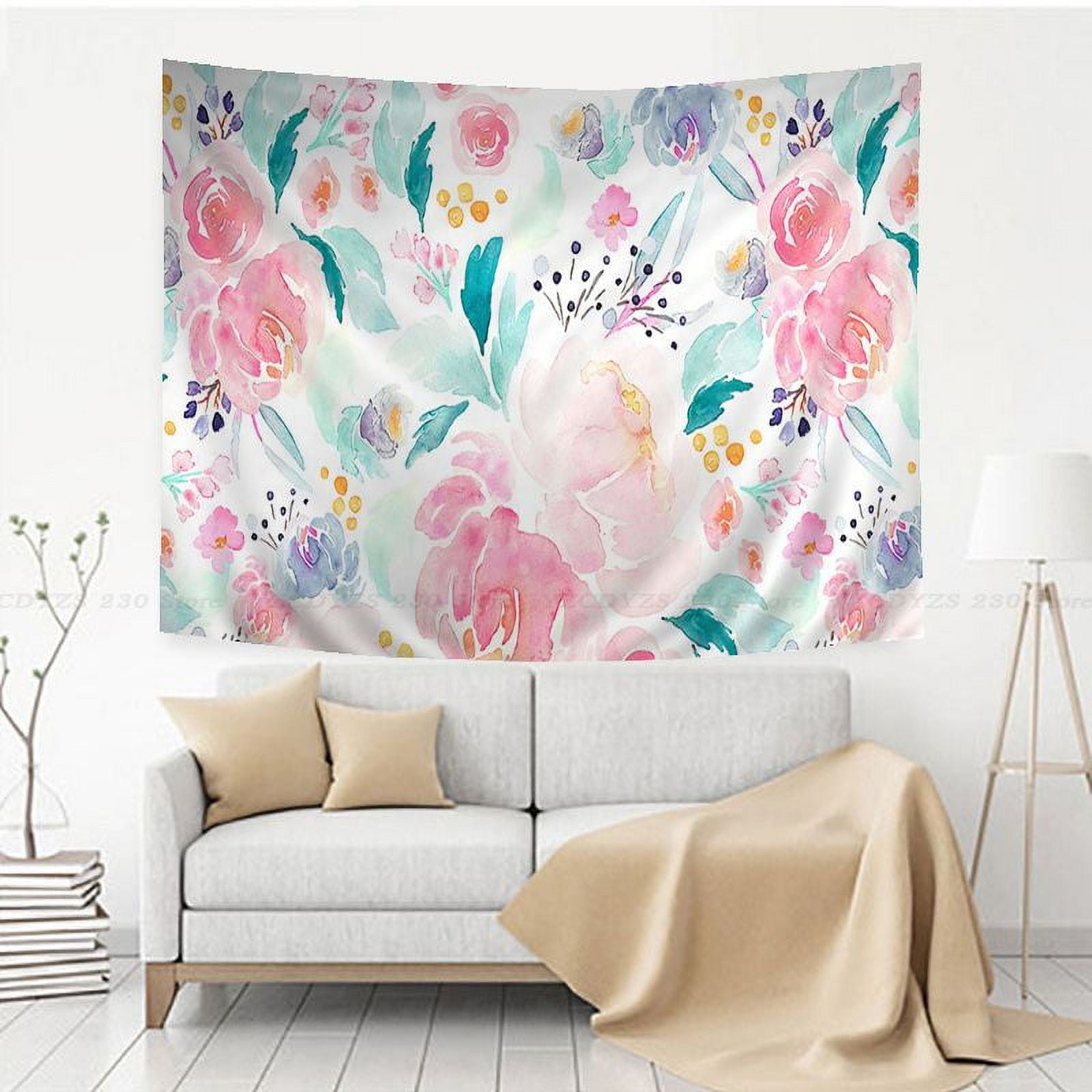 Beautiful Flowers Chart Tapestry Cheap Hippie Wall Hanging Bohemian ...