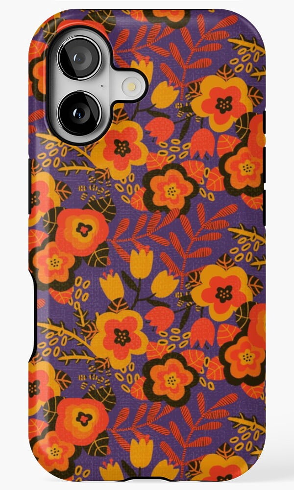 Beautiful Flowers Flower Power Retro Floral Art Phone Case for iPhone ...